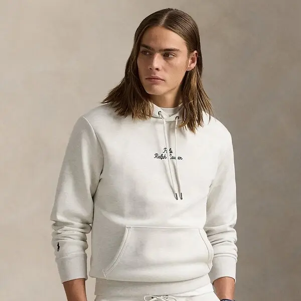 Ralph Lauren Logo Double-knit Hoodie - Soho Heather