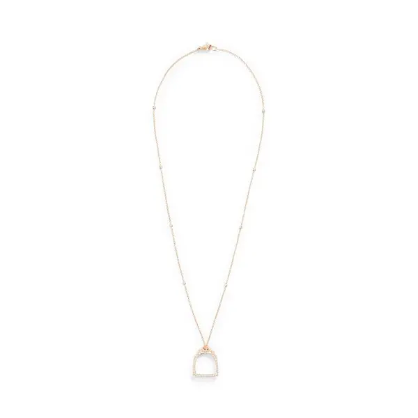 Ralph Lauren Pavé Diamond Necklace - Rose 4n & White Diamonds