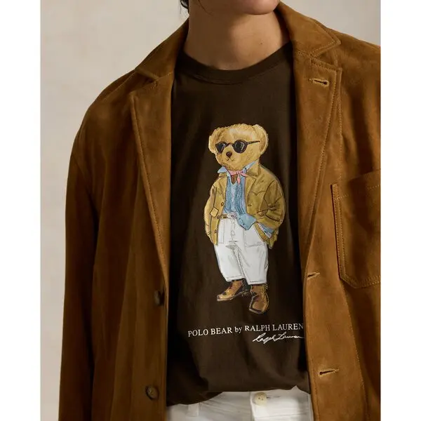 Ralph Lauren Polo Bear Cotton Jersey Tee - Dark Brown