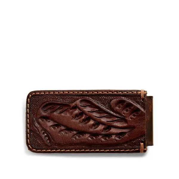 Ralph Lauren Hand-tooled Leather Money Clip