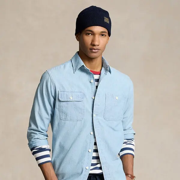 Ralph Lauren Classic Fit Chambray Workshirt - Indigo
