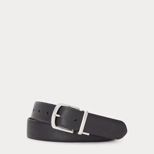 Ralph Lauren Reversible Leather Belt - Black/navy