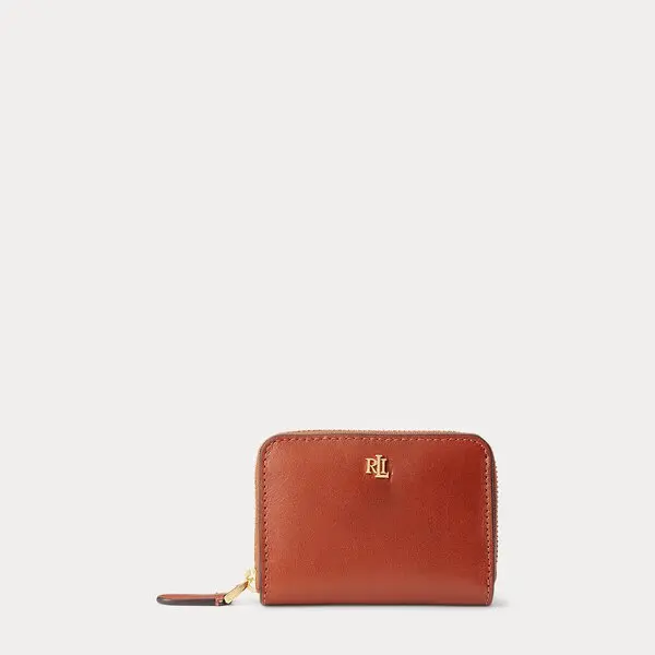 Ralph Lauren Leather Continental Wallet - Lauren Tan