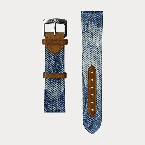 Ralph Lauren Denim Watch Strap - Denim Blue