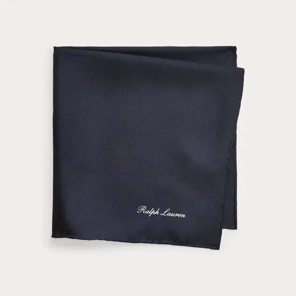 Ralph Lauren Silk Pocket Square - Navy