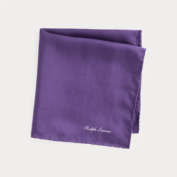 Ralph Lauren Silk Pocket Square - Purple