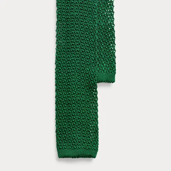 Ralph Lauren Knit Silk Neck Tie - Green
