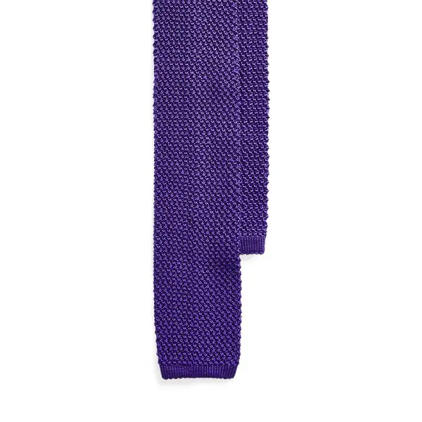 Ralph Lauren Knit Silk Neck Tie - Lavender