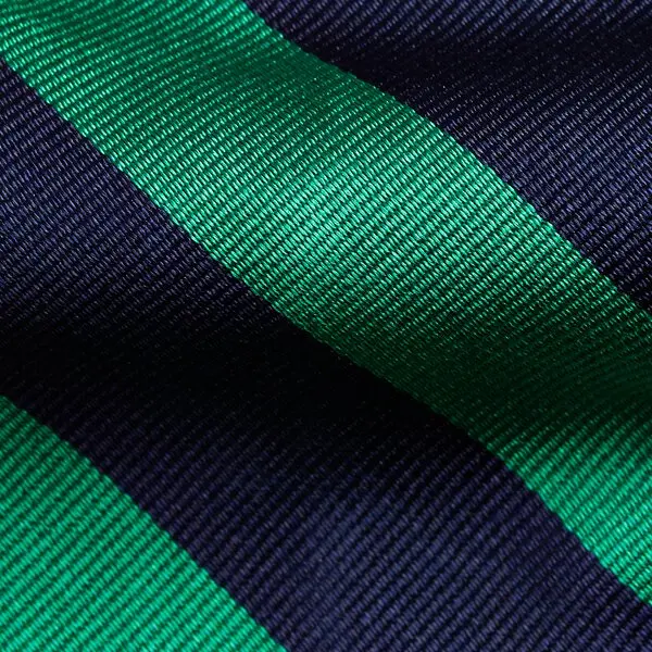 Ralph Lauren Striped Silk Repp Neck Tie - Navy/green