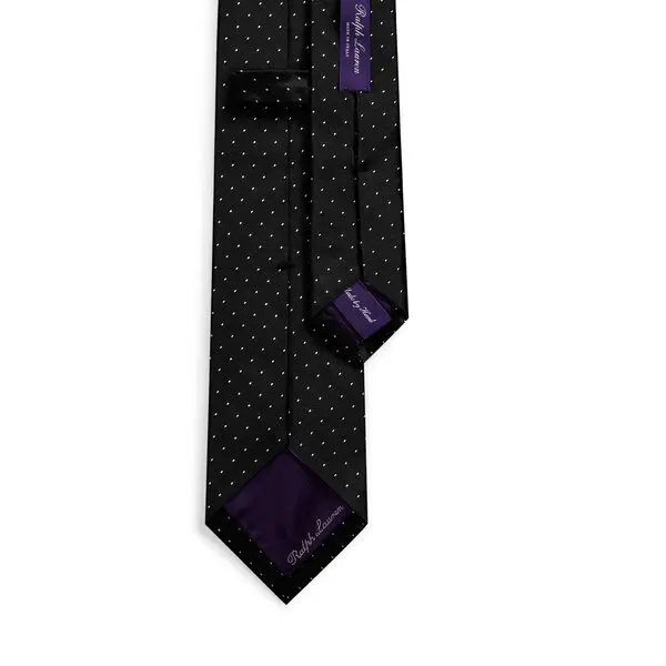 Ralph Lauren Pin Dot Peau De Soie Neck Tie