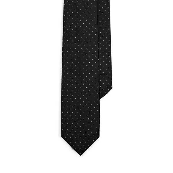 Ralph Lauren Pin Dot Peau De Soie Neck Tie