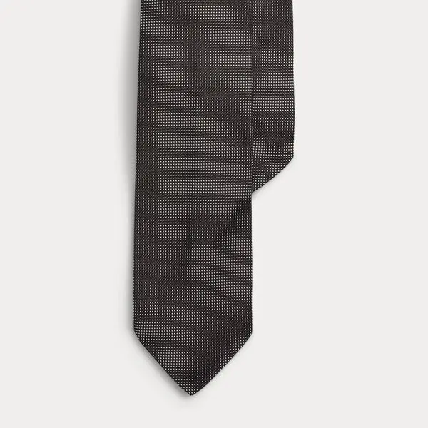 Ralph Lauren Pin Dot Silk Narrow Tie - Black/white