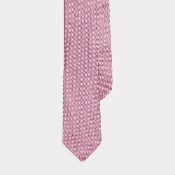 Ralph Lauren Pin Dot Silk Narrow Tie - Pink/white