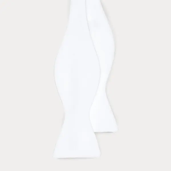 Ralph Lauren Purple Label Cotton Piqué Bow Tie - White