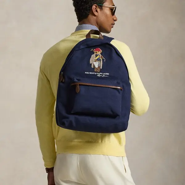 Ralph Lauren Polo Bear Canvas Backpack - Newport Navy