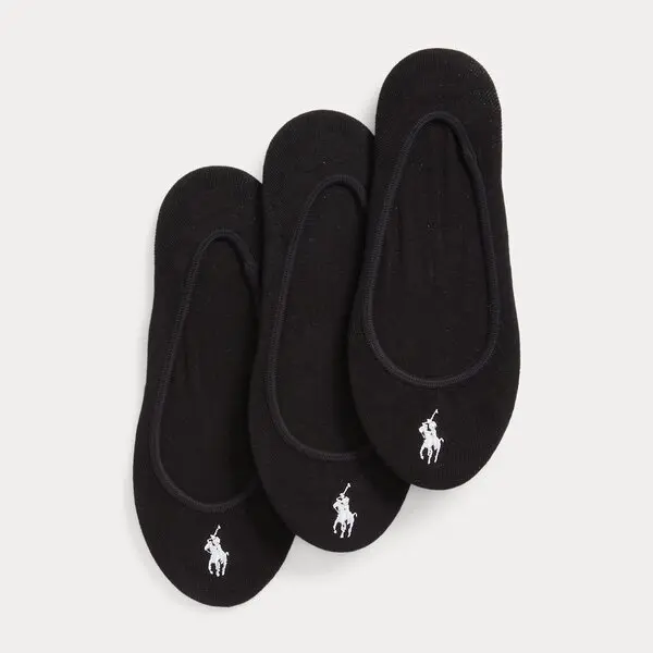 Ralph Lauren Ultralow Liner Socks 3-pack - Black