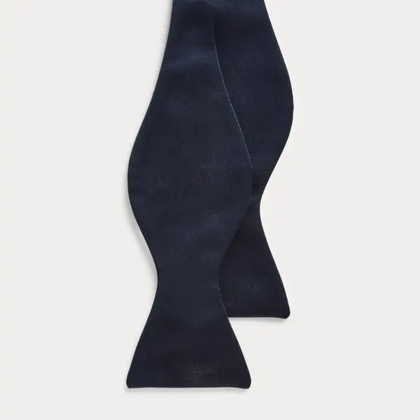 Ralph Lauren Silk Satin Bow Tie - Dark Navy