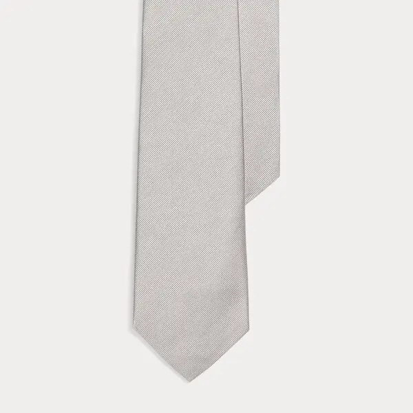 Ralph Lauren Silk Repp Narrow Tie - Grey