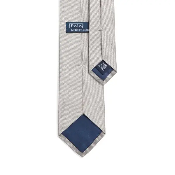 Ralph Lauren Silk Repp Narrow Tie - Grey