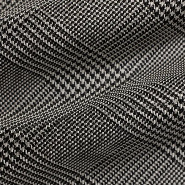 Ralph Lauren Glen Plaid Silk Neck Tie - Black/cream