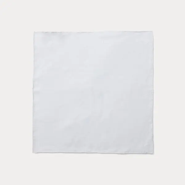 Ralph Lauren Linen Pocket Square - White