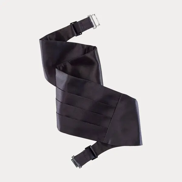 Ralph Lauren Silk Satin Cummerbund - Black