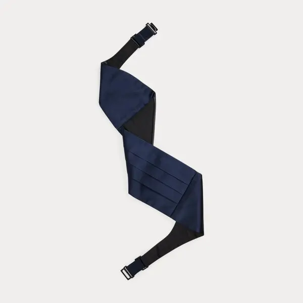 Ralph Lauren Silk Satin Cummerbund - Navy