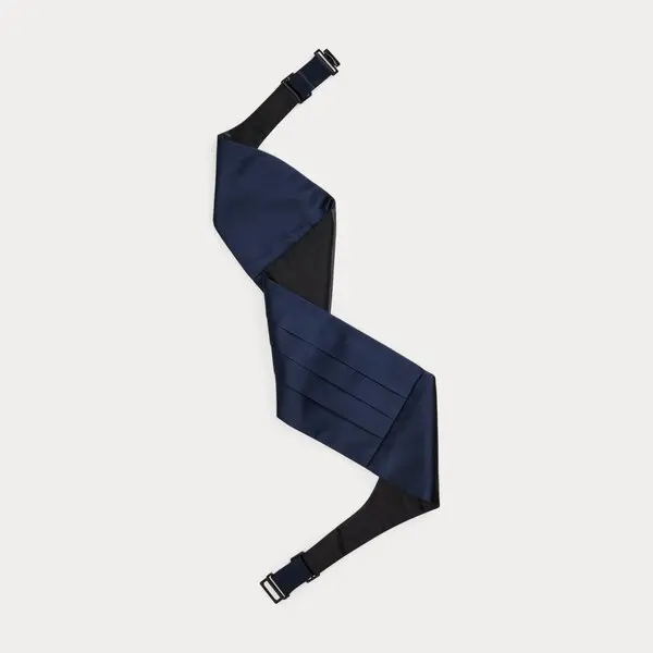 Ralph Lauren Silk Satin Cummerbund - Navy