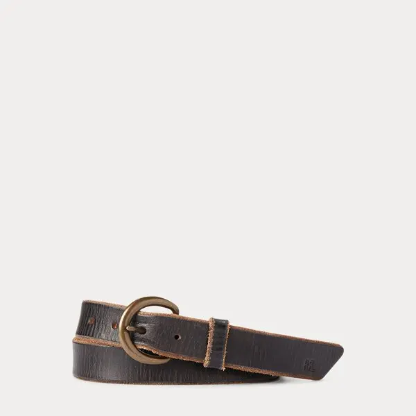 Ralph Lauren Tumbled Leather Belt - Brown