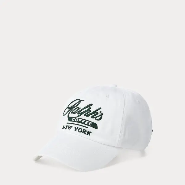 Ralph Lauren S Coffee Ball Cap - White