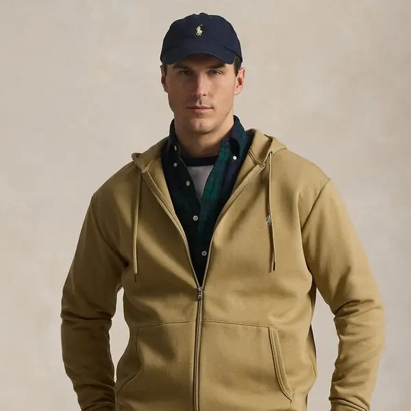 Ralph Lauren Double-knit Full-zip Hoodie - Desert Tan