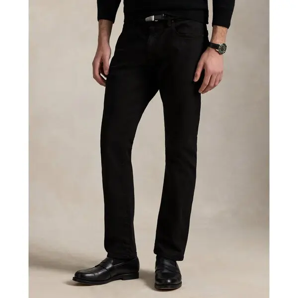 Ralph Lauren Varick Slim Straight Jean - Black Stretch
