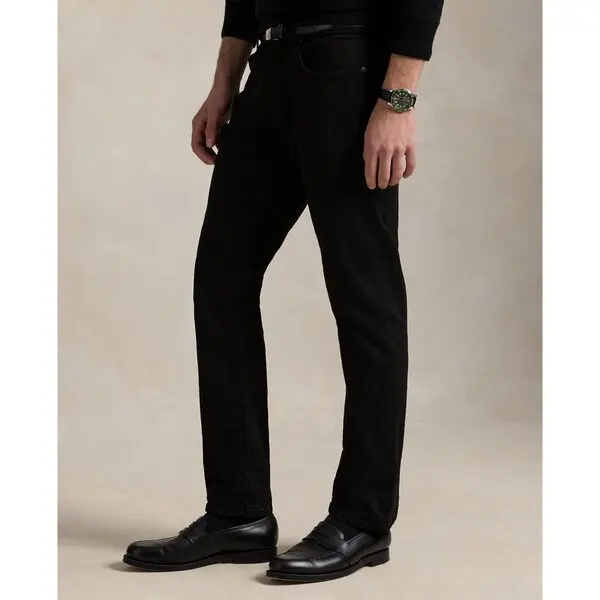 Ralph Lauren Varick Slim Straight Jean - Black Stretch