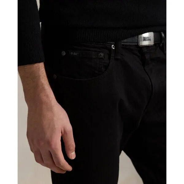 Ralph Lauren Varick Slim Straight Jean - Black Stretch