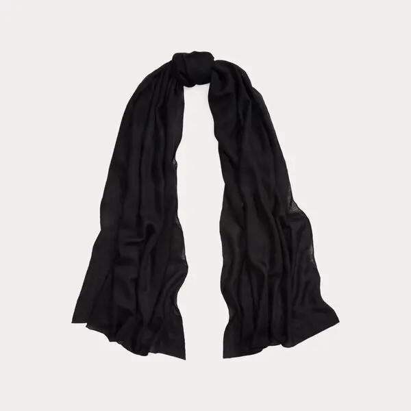 Ralph Lauren Cashmere Pashmina Scarf - Black