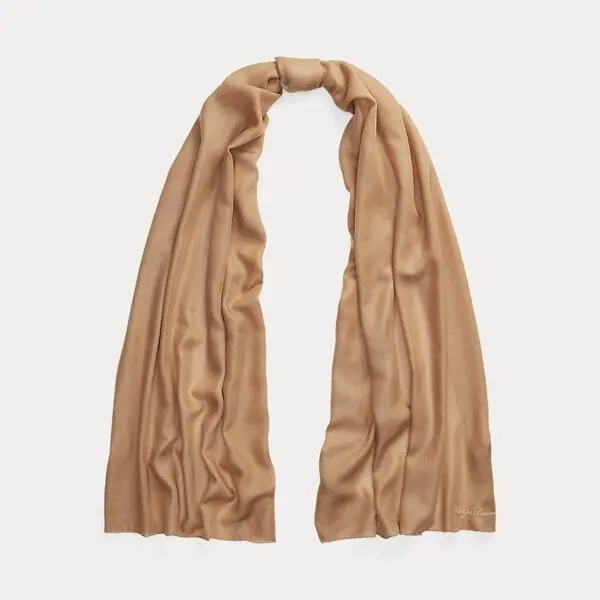 Ralph Lauren Cashmere Pashmina Scarf - Light Camel