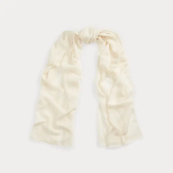 Ralph Lauren Cashmere Pashmina Scarf - Lux Cream
