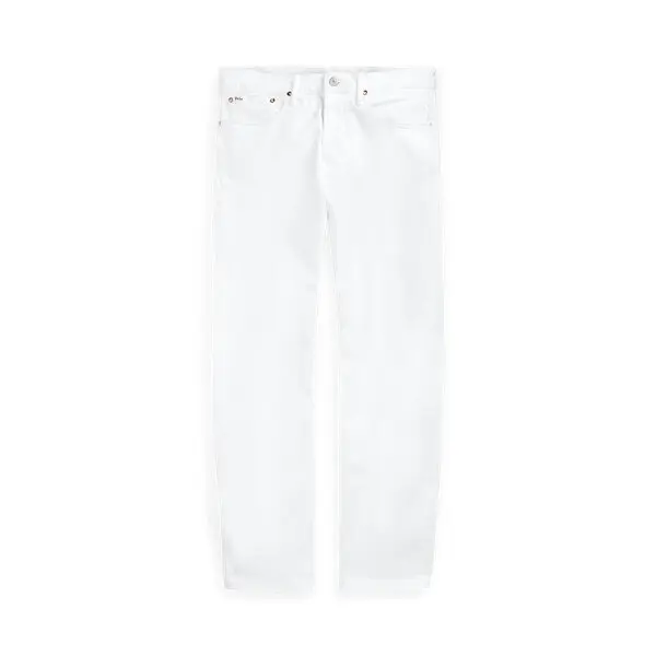 Ralph Lauren Hampton Relaxed Straight Jean - Dover Stretch White