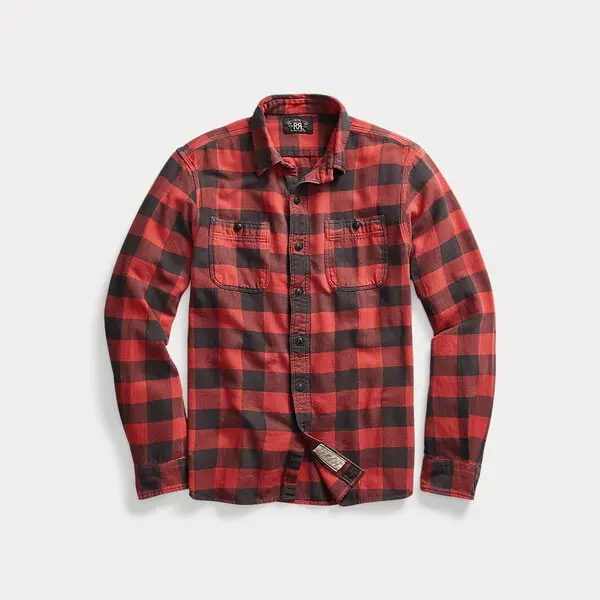Ralph Lauren Plaid Twill Workshirt - Red/black
