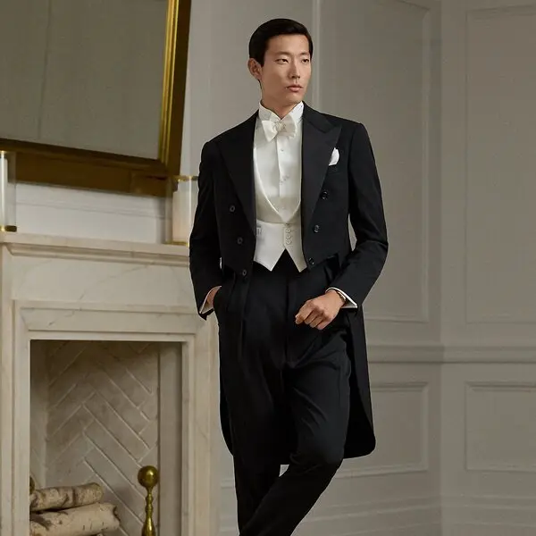 Ralph Lauren Gregory Handmade Tailcoat Tuxedo - Black