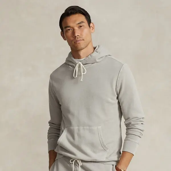 Ralph Lauren Fleece Hoodie - Soft Grey