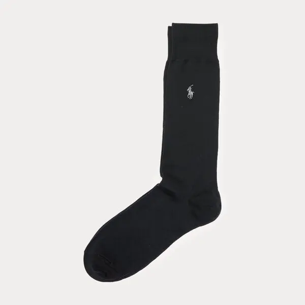 Ralph Lauren Stretch-cotton Trouser Socks - Black