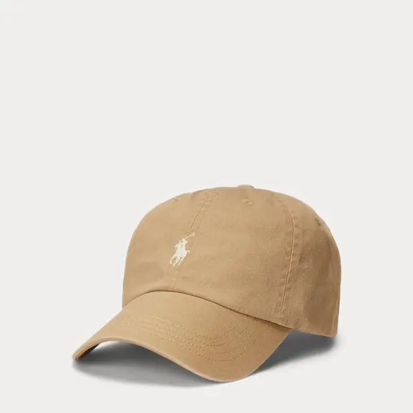 Ralph Lauren Cotton Chino Ball Cap - Café Tan
