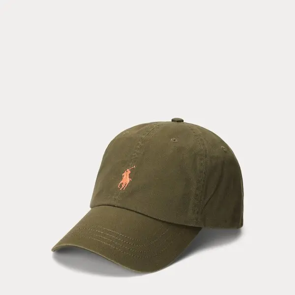 Ralph Lauren Cotton Chino Ball Cap - Canopy Olive
