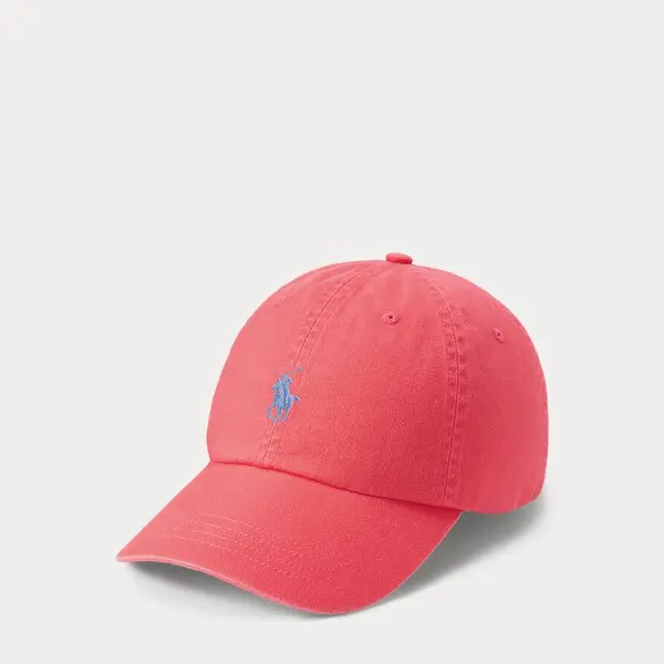 Ralph Lauren Cotton Chino Ball Cap - Red Sky