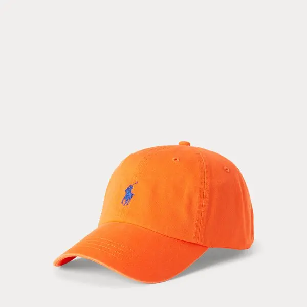 Ralph Lauren Cotton Chino Ball Cap - Sailing Orange