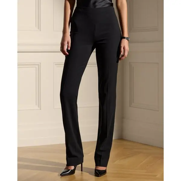 Ralph Lauren Alandra Stretch Wool Pant - Black