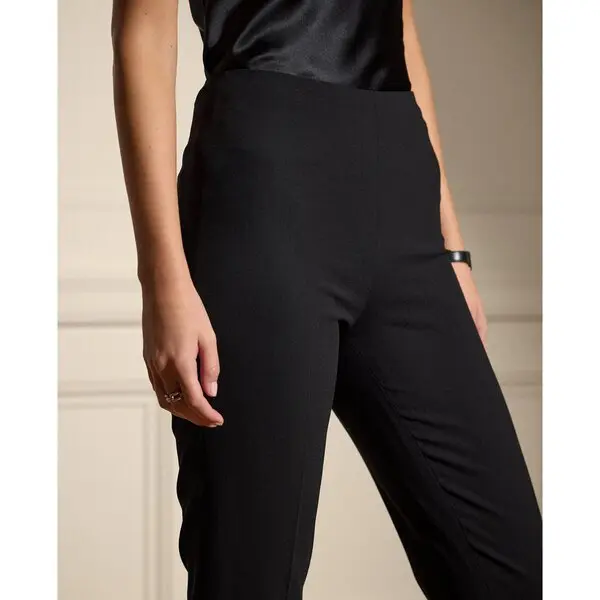 Ralph Lauren Alandra Stretch Wool Pant - Black