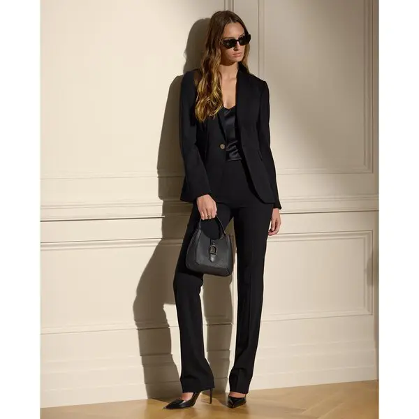 Ralph Lauren Alandra Stretch Wool Pant - Black