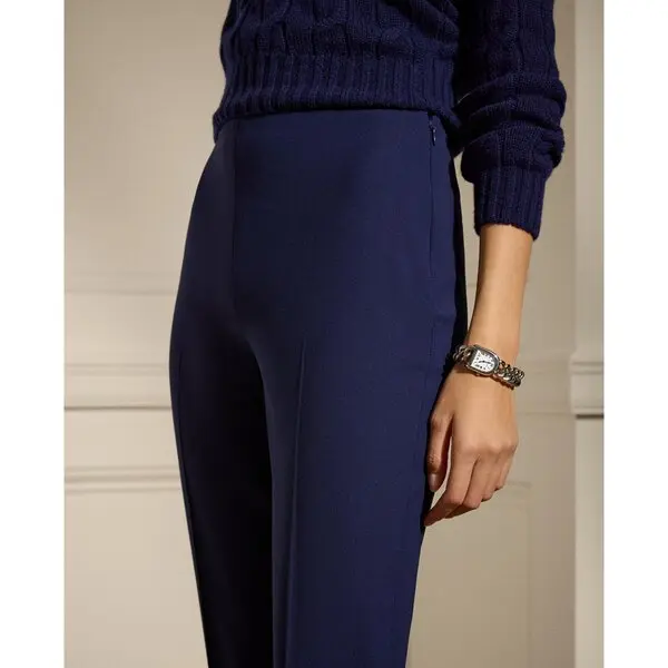 Ralph Lauren Alandra Stretch Wool Pant - Navy